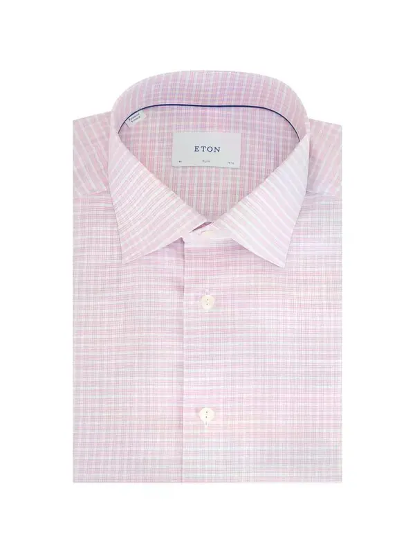 Eton Check-pattern Twill Shirt