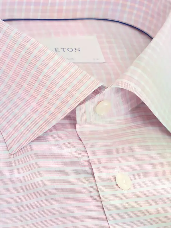 Eton Check-pattern Twill Shirt