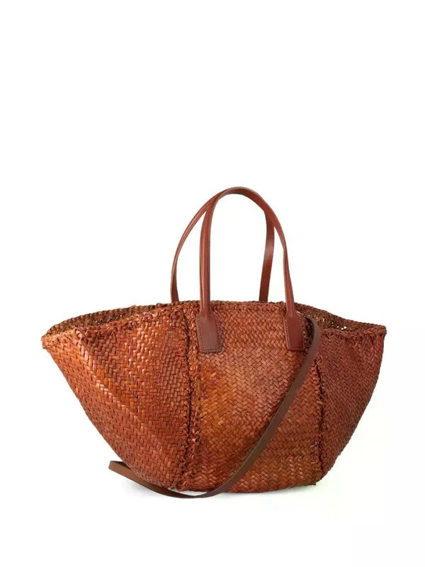 Dragon Diffusion Teresa Woven Leather Tote Bag - Brown