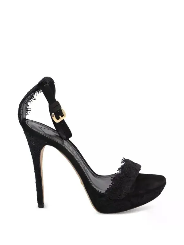 Burberry Polesden Lace-trim Platform Sandals