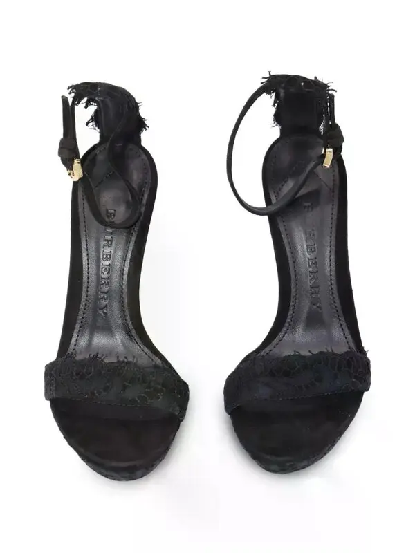 Burberry Polesden Lace-trim Platform Sandals