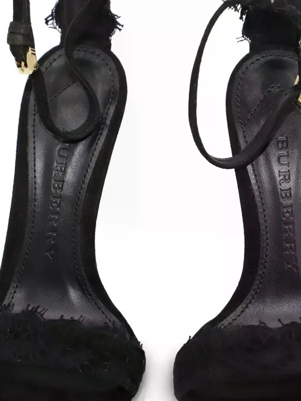 Burberry Polesden Lace-trim Platform Sandals