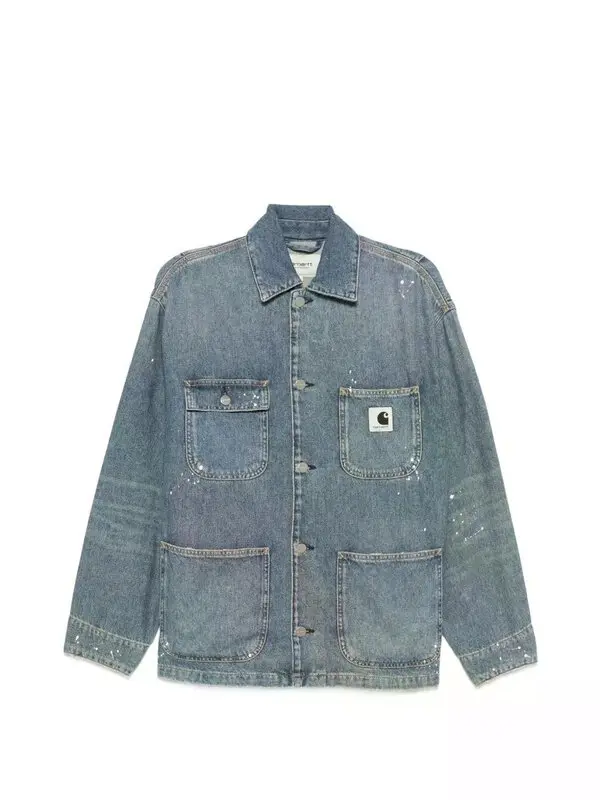 Carhartt Work In Progress Logo Patch Denim Jacket
