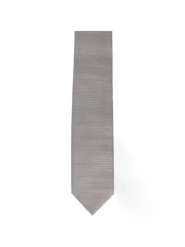 TOM FORD Textured Neck Tie - Grey