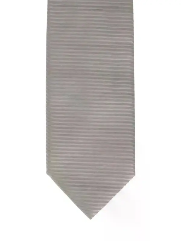 TOM FORD Textured Neck Tie - Grey