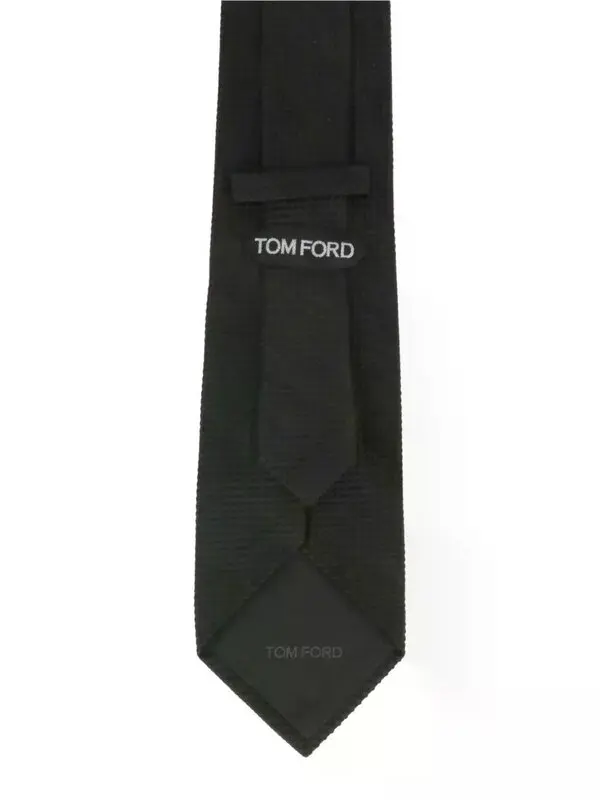 TOM FORD Micro-textured Neck Tie - Black