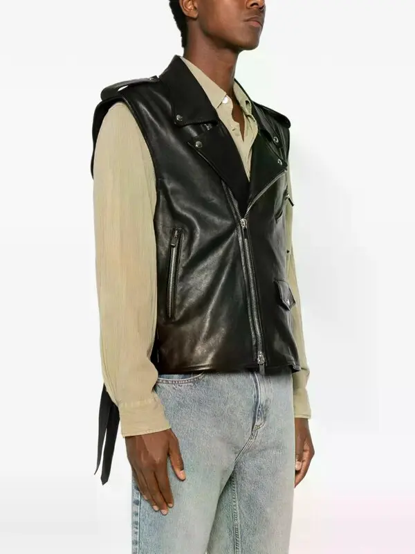 SALVATORE SANTORO Biker-style Leather Jacket