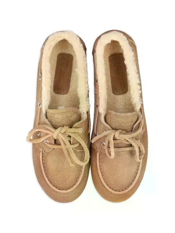 POSA Shearling-lined Boat Shoes