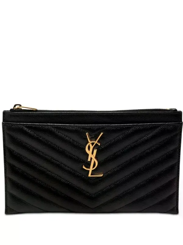 Saint Laurent Monogram Bill Pouch Clutch Bag