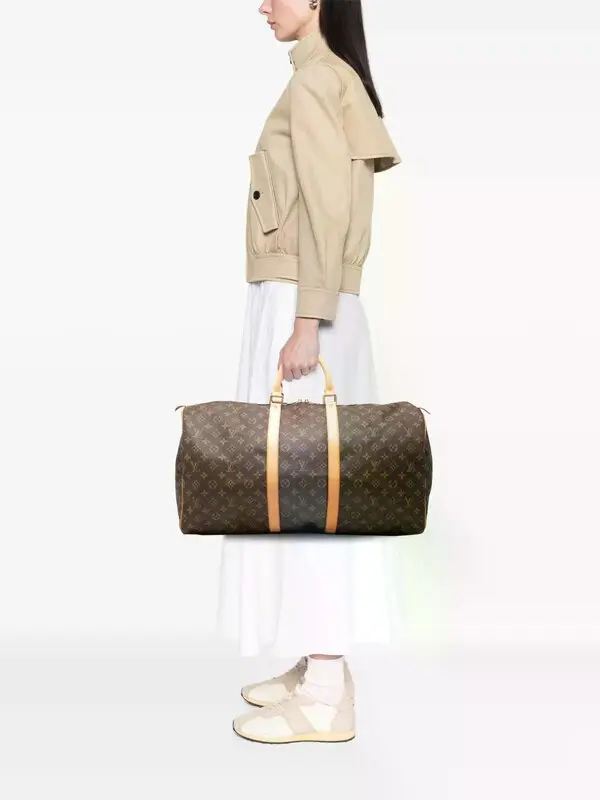 LOUIS VUITTON Monogram Keepall 55 Travel Bag