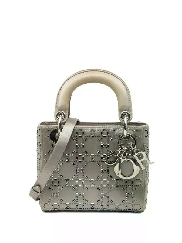 Dior Mini Lady Satchel - Grey