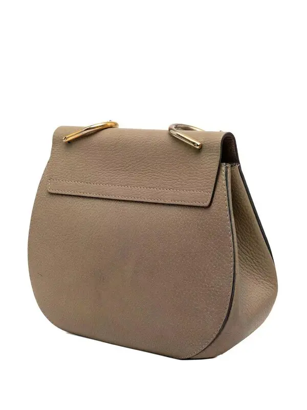 Chloé Grained Calfskin Drew Crossbody Bag - Brown