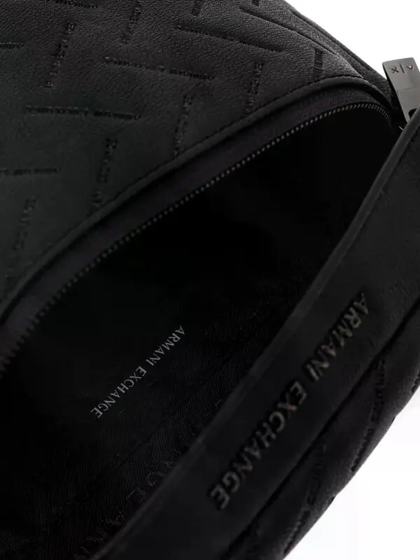 Armani Exchange Logo-embossed Quilted Belt Bag