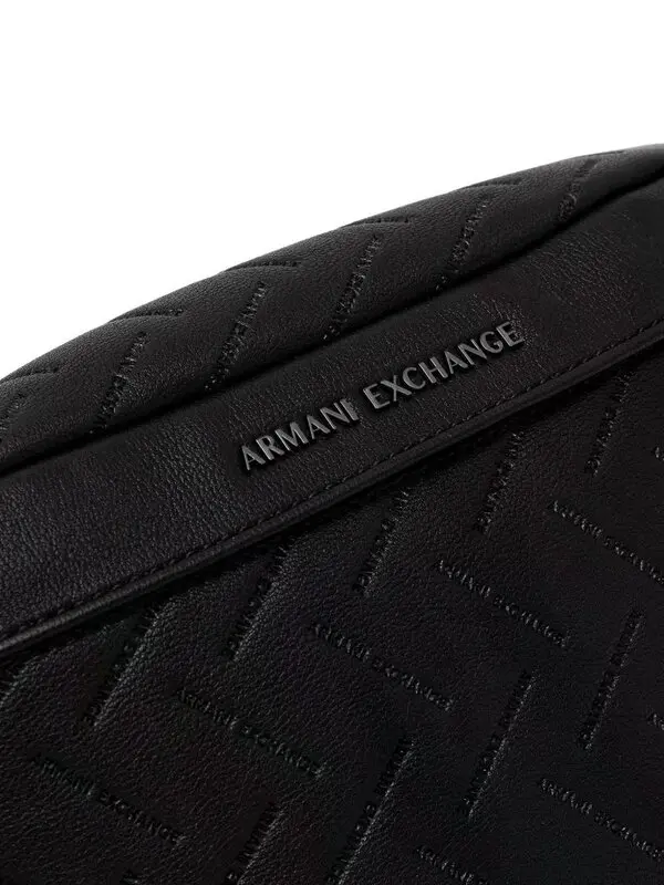 Armani Exchange Logo-embossed Quilted Belt Bag