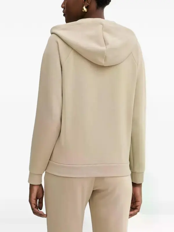 Armani Exchange Rhinestone Logo Zip-up Hoodie