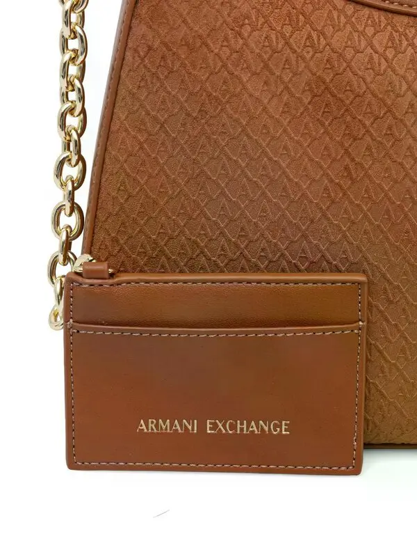 Armani Exchange Monogram Pattern Shoulder Bag