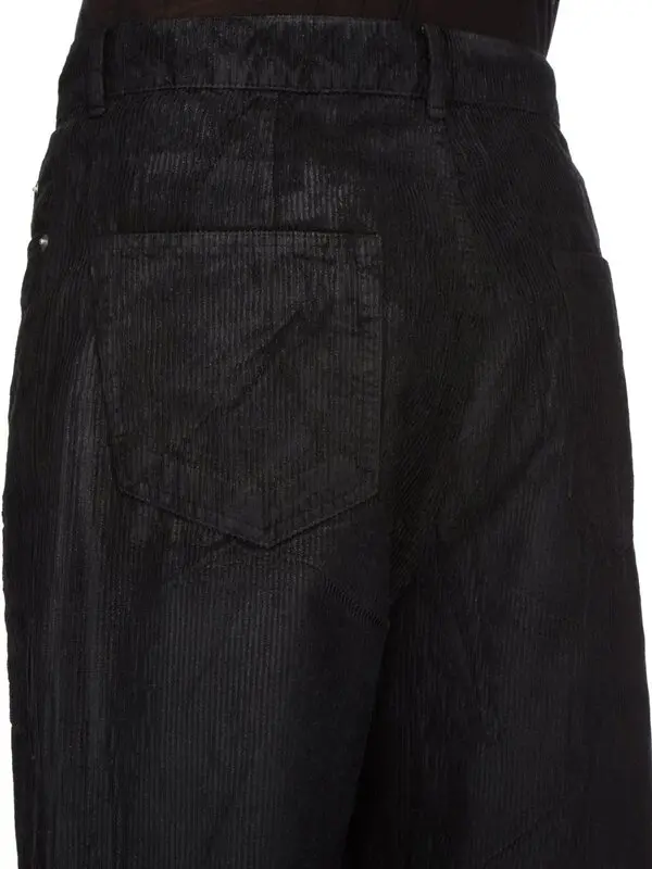 Rick Owens High-waisted Boot-cut Trousers - Black