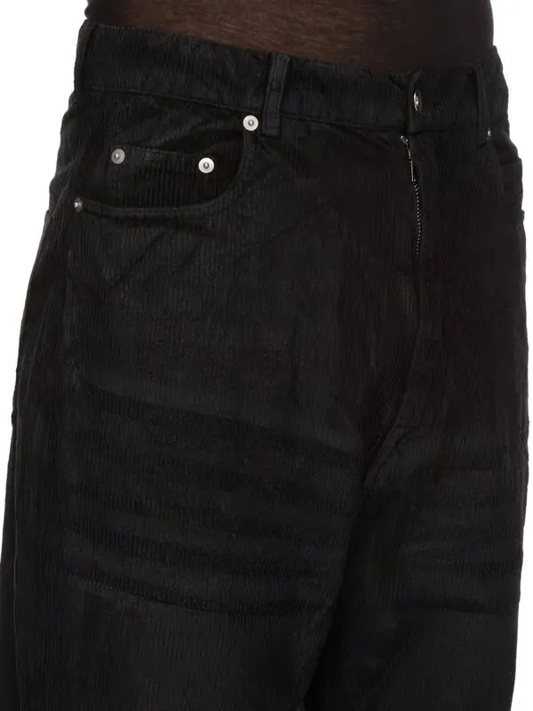 Rick Owens High-waisted Boot-cut Trousers - Black