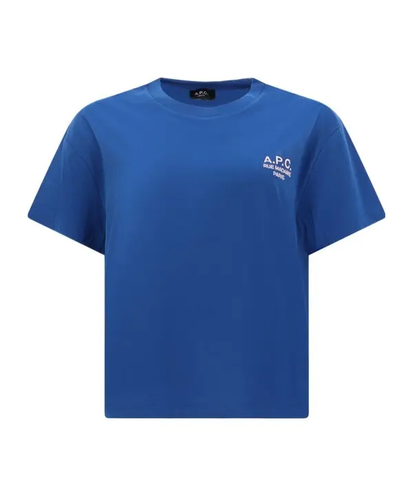 A.p.c. Logo Boxy T-shirt - Blue