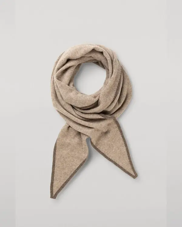 Johnstons Of Elgin Ethel Cashmere Diamond Scarf - Brown