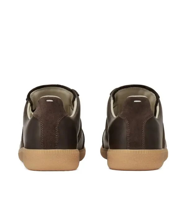 MAISON MARGIELA Replica Sneakers In Nappa Leather And Suede - Brown