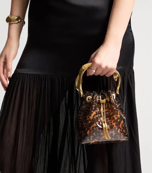 JIMMY CHOO Bon Bon Tortoiseshell Top-handle Bag