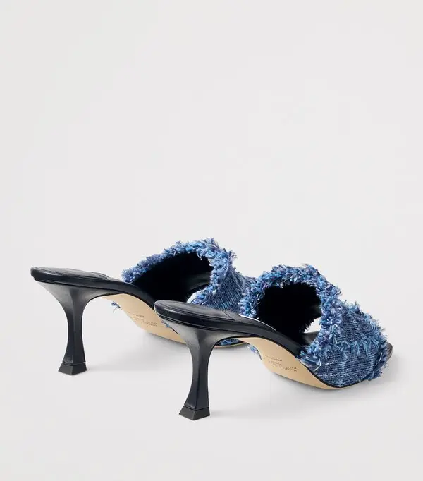 JIMMY CHOO Alexia 70 Woven Heeled Mules