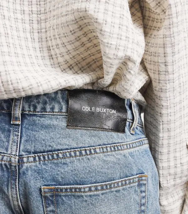 COLE BUXTON Distressed Straight Leg Jeans