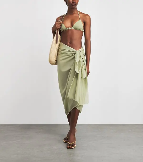ERES Cotton Voile Pareo - Green