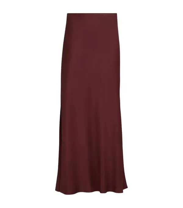 Brunello Cucinelli Satin Maxi Skirt