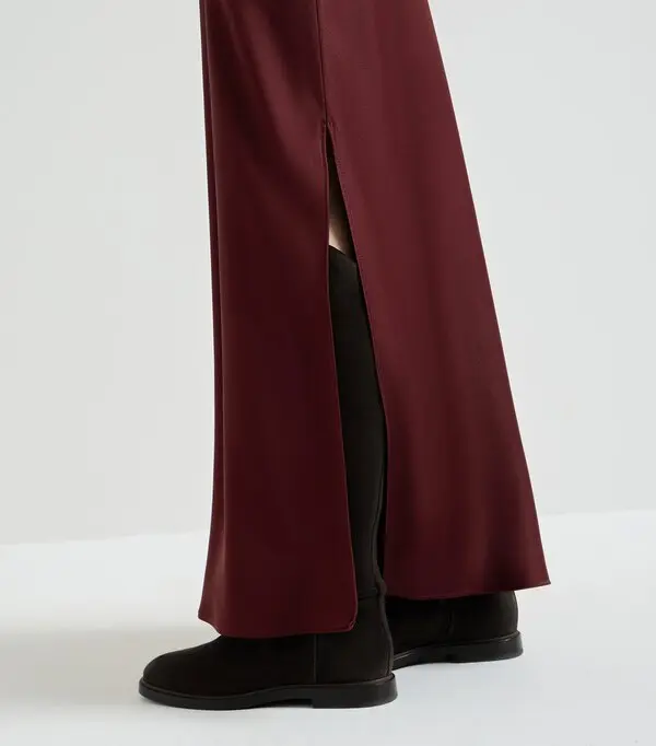 Brunello Cucinelli Satin Maxi Skirt