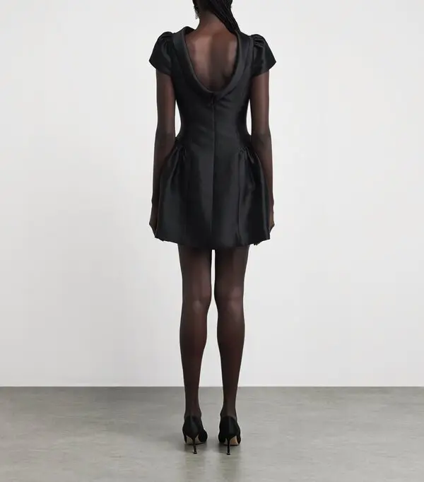 SELF-PORTRAIT Taffeta Corset Mini Dress