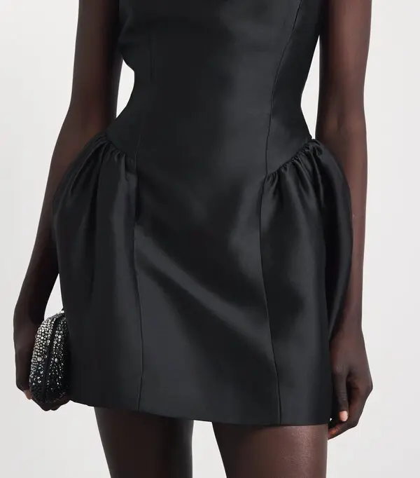 SELF-PORTRAIT Taffeta Corset Mini Dress