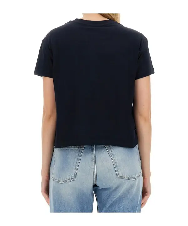 A.p.c. Logo Embroidered Crewneck T-shirt