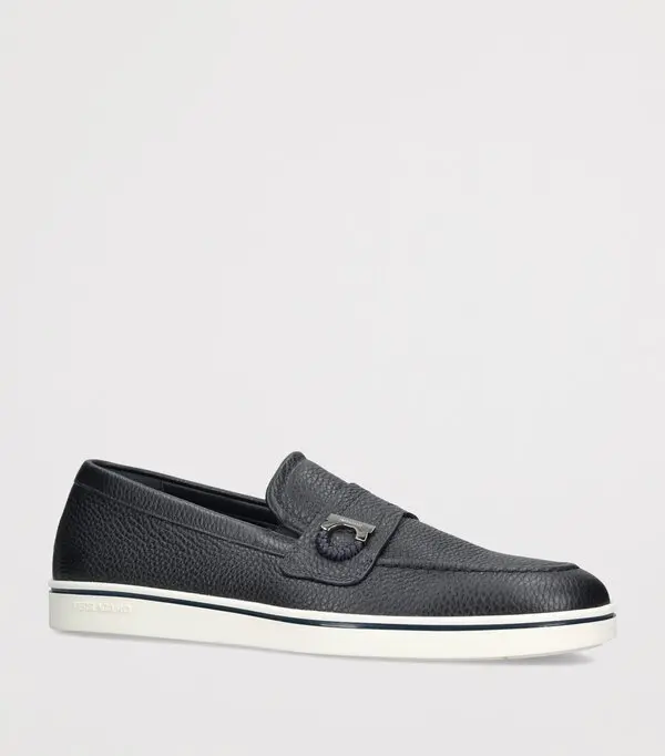 FERRAGAMO Tancredi Loafers - Navy