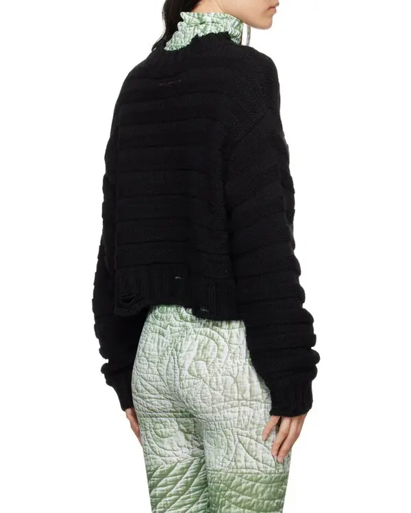 MAISON MARGIELA Distressed Chunky-knit Jumper