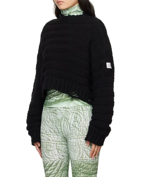 MAISON MARGIELA Distressed Chunky-knit Jumper