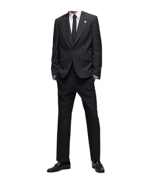 Gucci Wool Single-breasted Jacket With Pointed Collar And Rear Vent