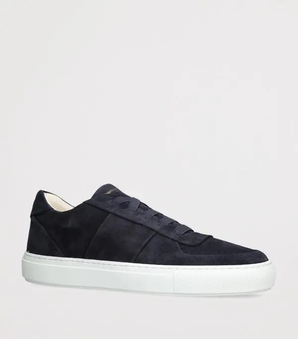BORN OUTSIDE Suede Tono Lace-up Sneakers - Navy
