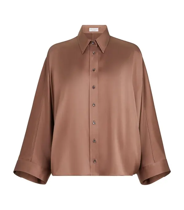 Brunello Cucinelli Silk-blend Shirt