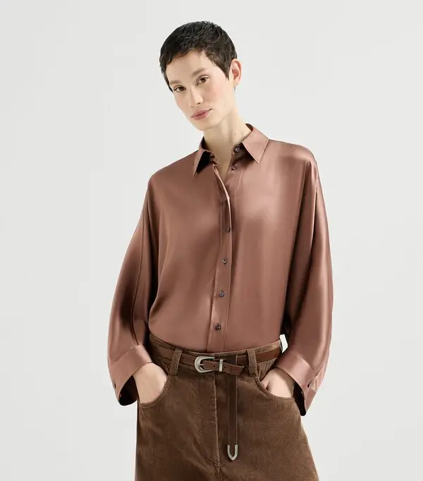 Brunello Cucinelli Silk-blend Shirt