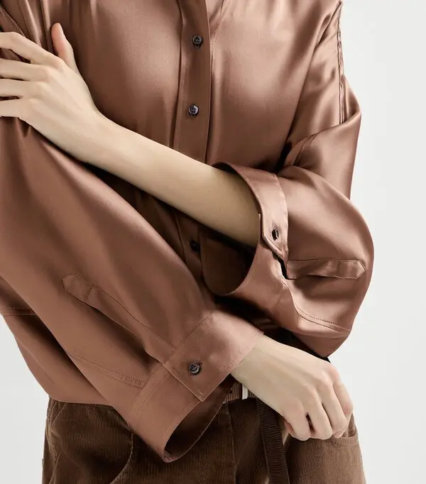 Brunello Cucinelli Silk-blend Shirt