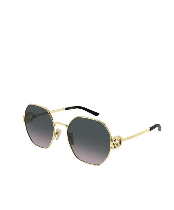 Gucci Irregular Frame Sunglasses - Black