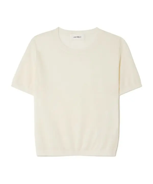 LISA YANG Delila Cashmere T-shirt - Ivory