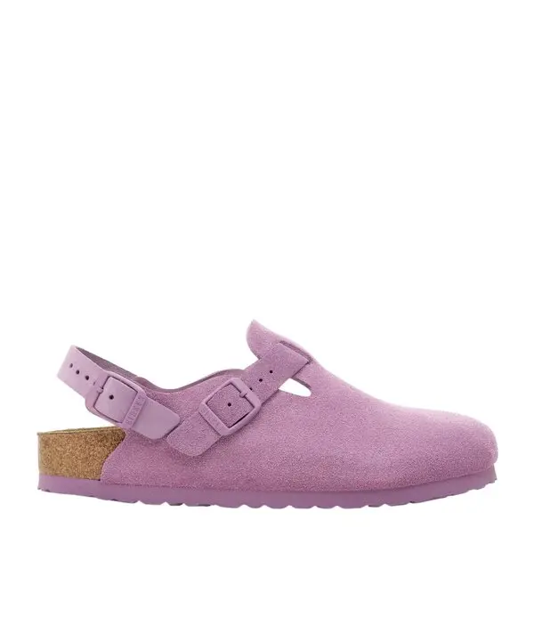 BIRKENSTOCK Tokyo Suede Flat Pumps - Lavender