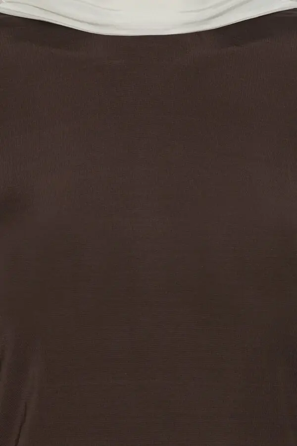 ROTATE BY BIRGER CHRISTENSEN Long-sleeved Scarf Top With Cutout Detail