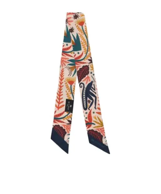 Etro X Tabby Booth Silk Twill Paisleyina With Placed Print - Multicolor