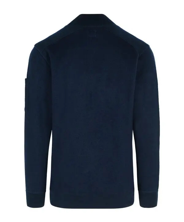 C.P. COMPANY Felted Half Button Jumper