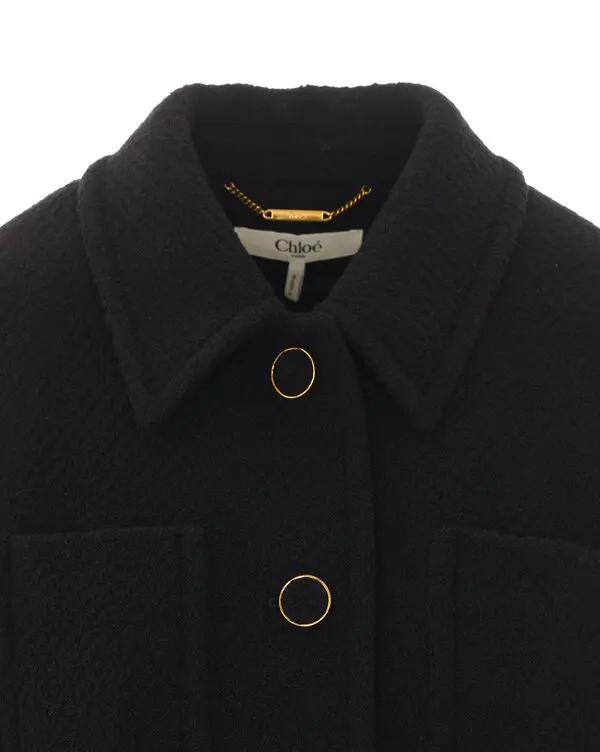 Chloé Long Sleeve Buttoned Blazer