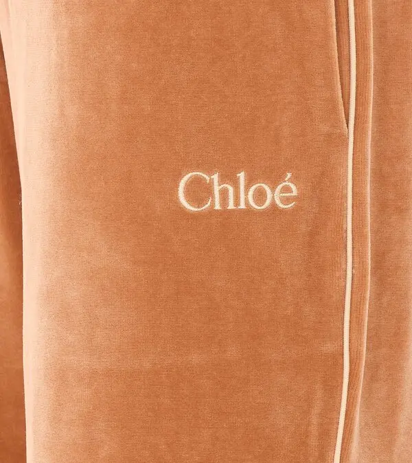Chloé Elastic Waist Wide-leg Casual Pants